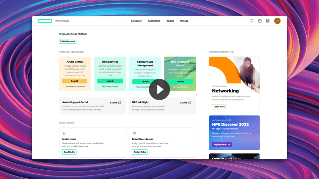 HPE Greenlake - Edge to Cloud | HPE Metro Connect (MCC)